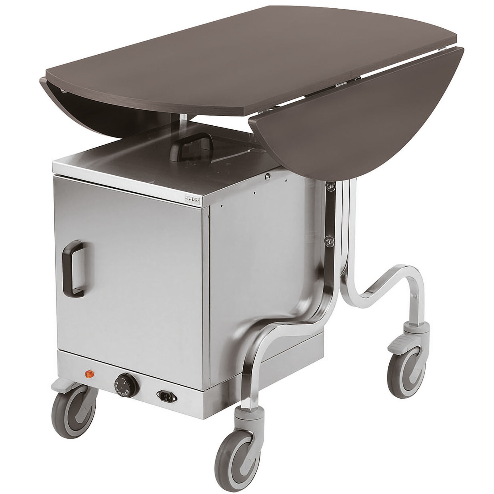 Room service trolley with hot box, Steel, Storage, Transport, Cleaning ...