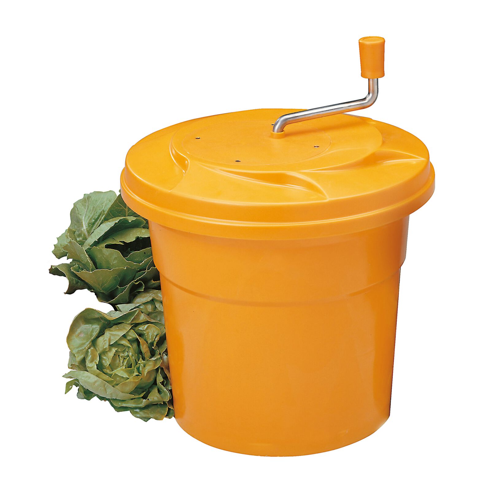 Manual salad spinner , Orange, Kitchen & Pastry Utensils, Paderno