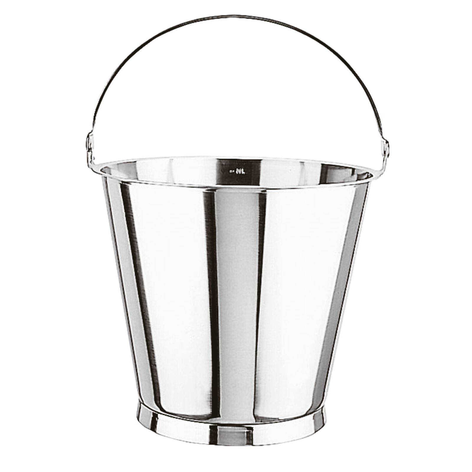 Graduated bucket with bottom ring, Steel, Kitchen & Pastry Utensils ...