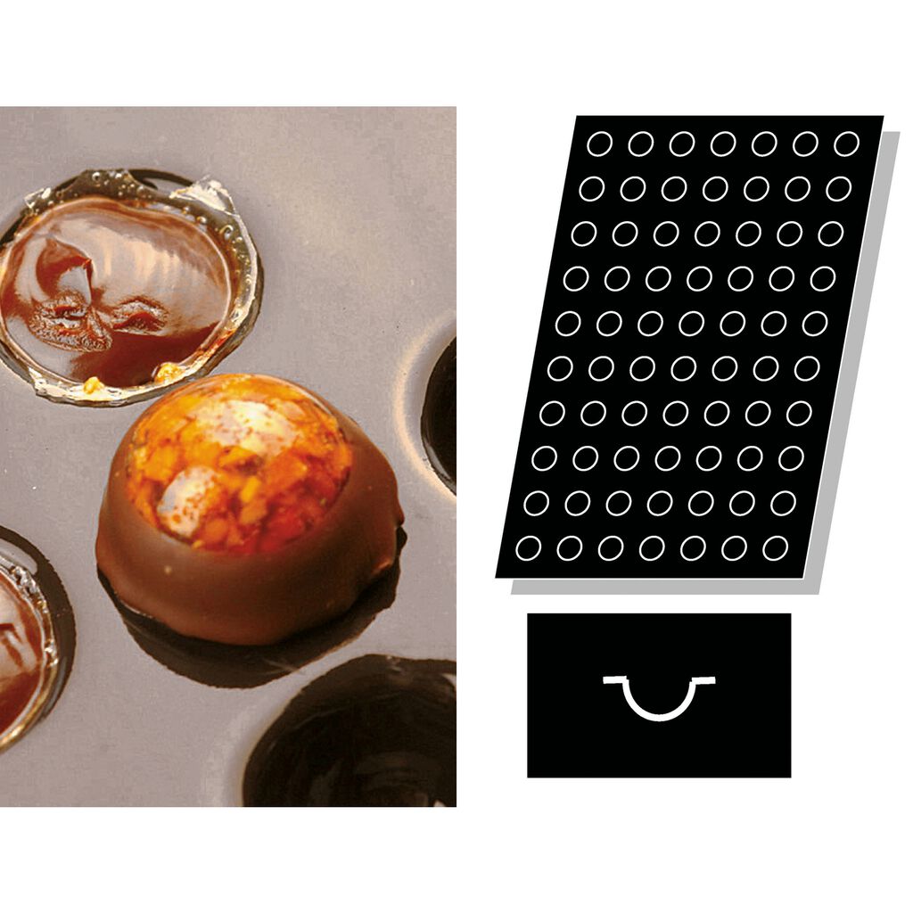 Mold Flexipan multiple Small Half Sphere, Black, Kitchen, Pastry & Bar ...