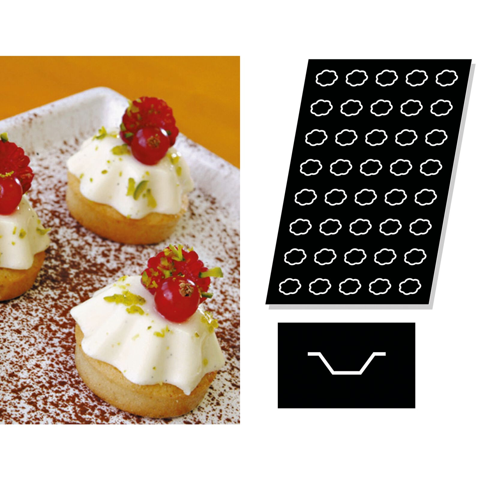 Stampo Flexipan multiplo Tartellette Festonate, Nero, Articoli Cucina ...