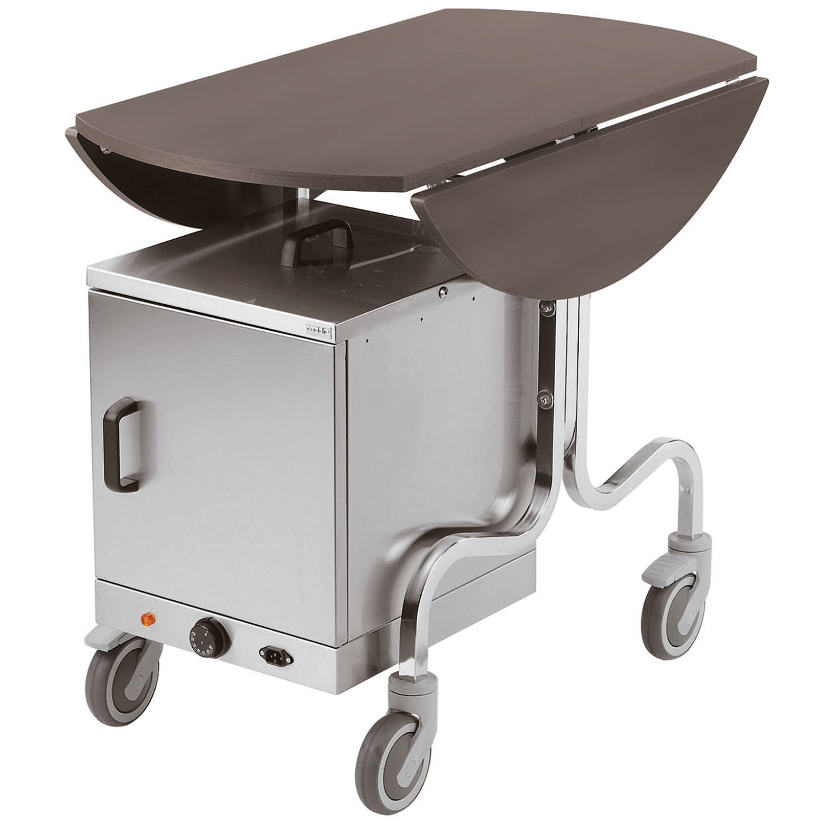 Room service trolley with hot box, Steel, Storage, Transport, Cleaning ...
